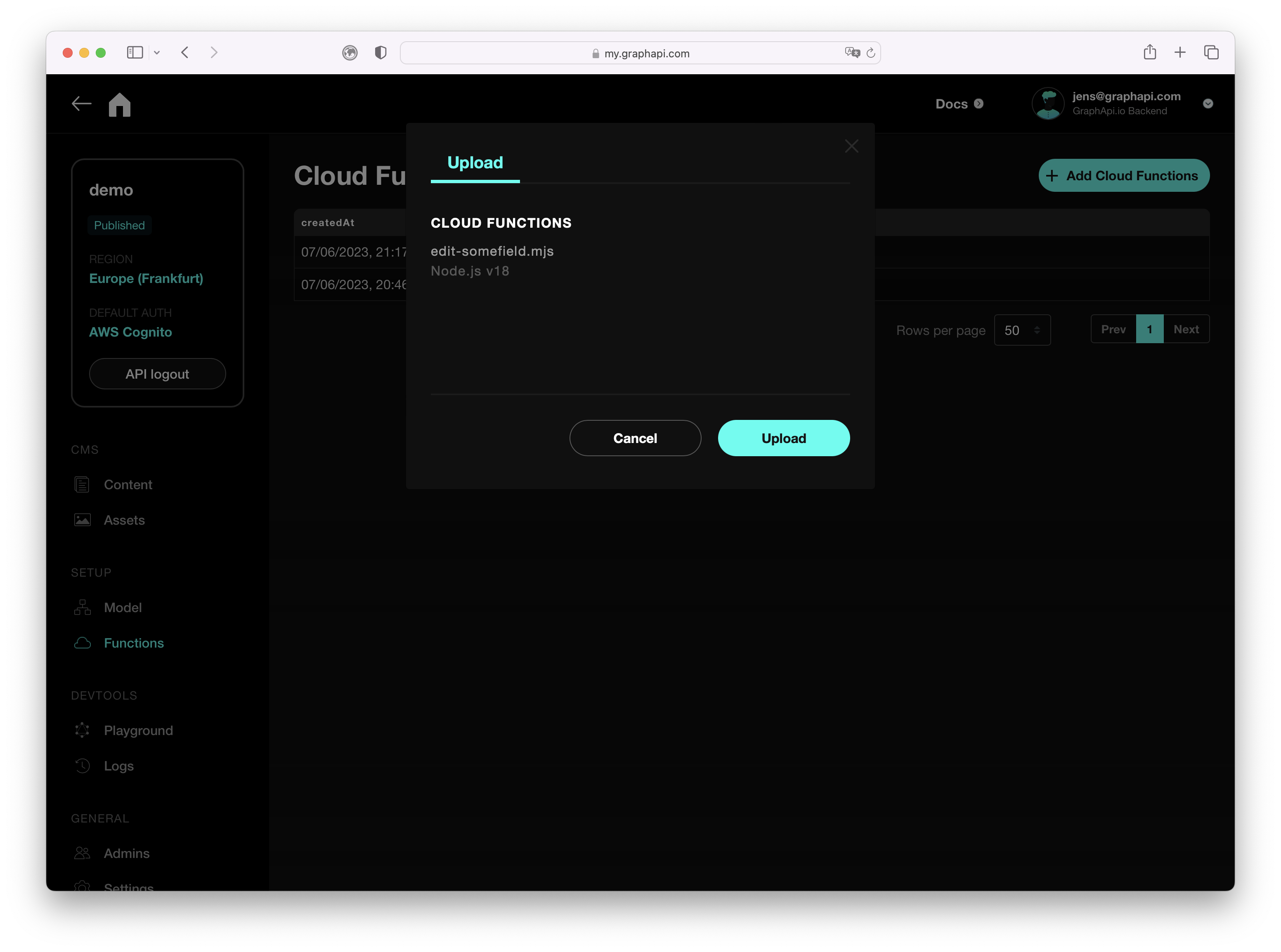 Cloud Function Triggers | graphapi Documentation Cloud Function Triggers | graphapi Documentation
